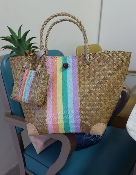 Hannah Rainbow Woven Bag (Pre-orders) – A&Saturday